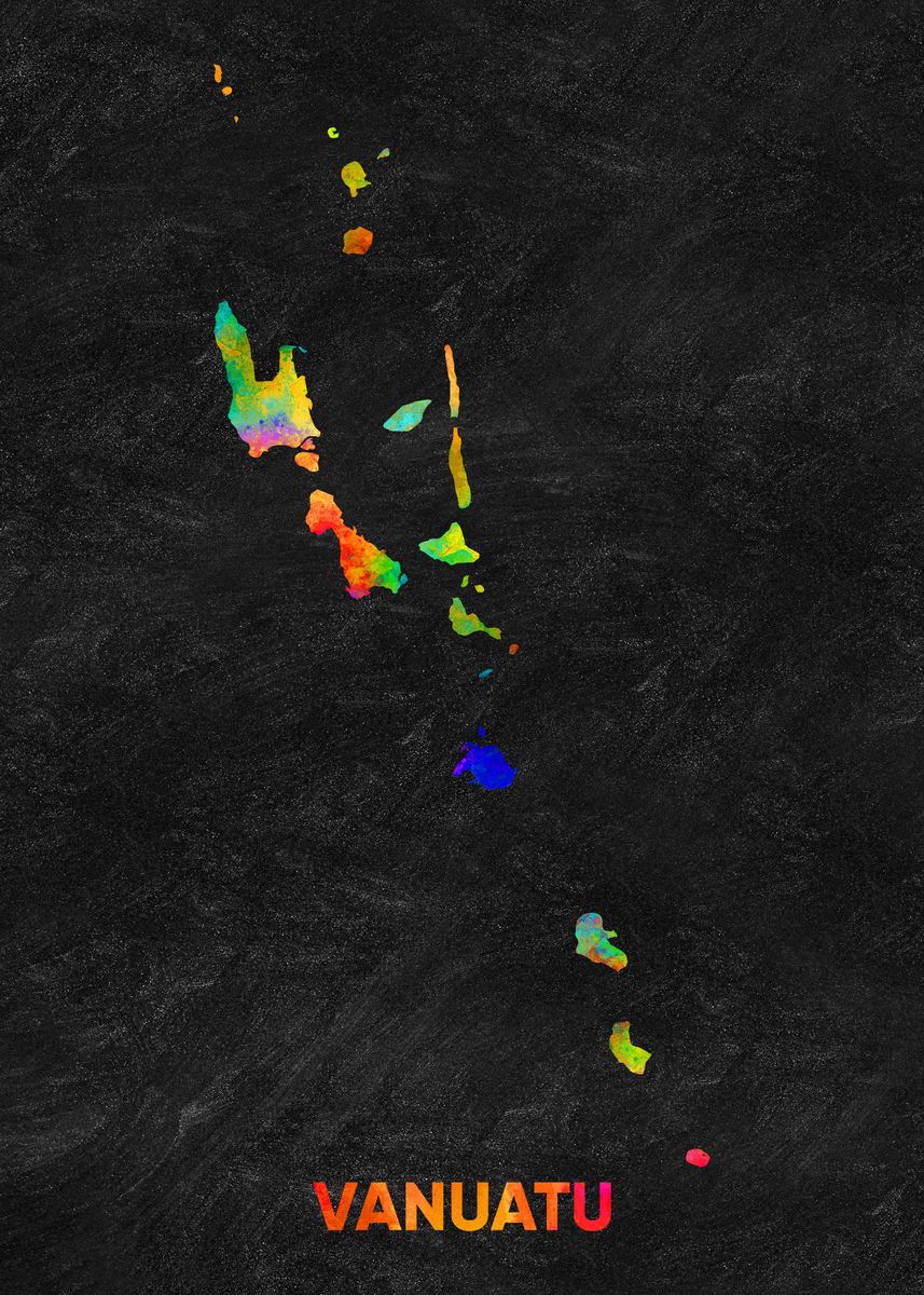 'vanuatu' Poster, picture, metal print, paint by SplashDesign | Displate