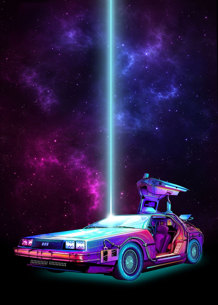 'Future Car' Poster, picture, metal print, paint by Adam Lawless | Displate