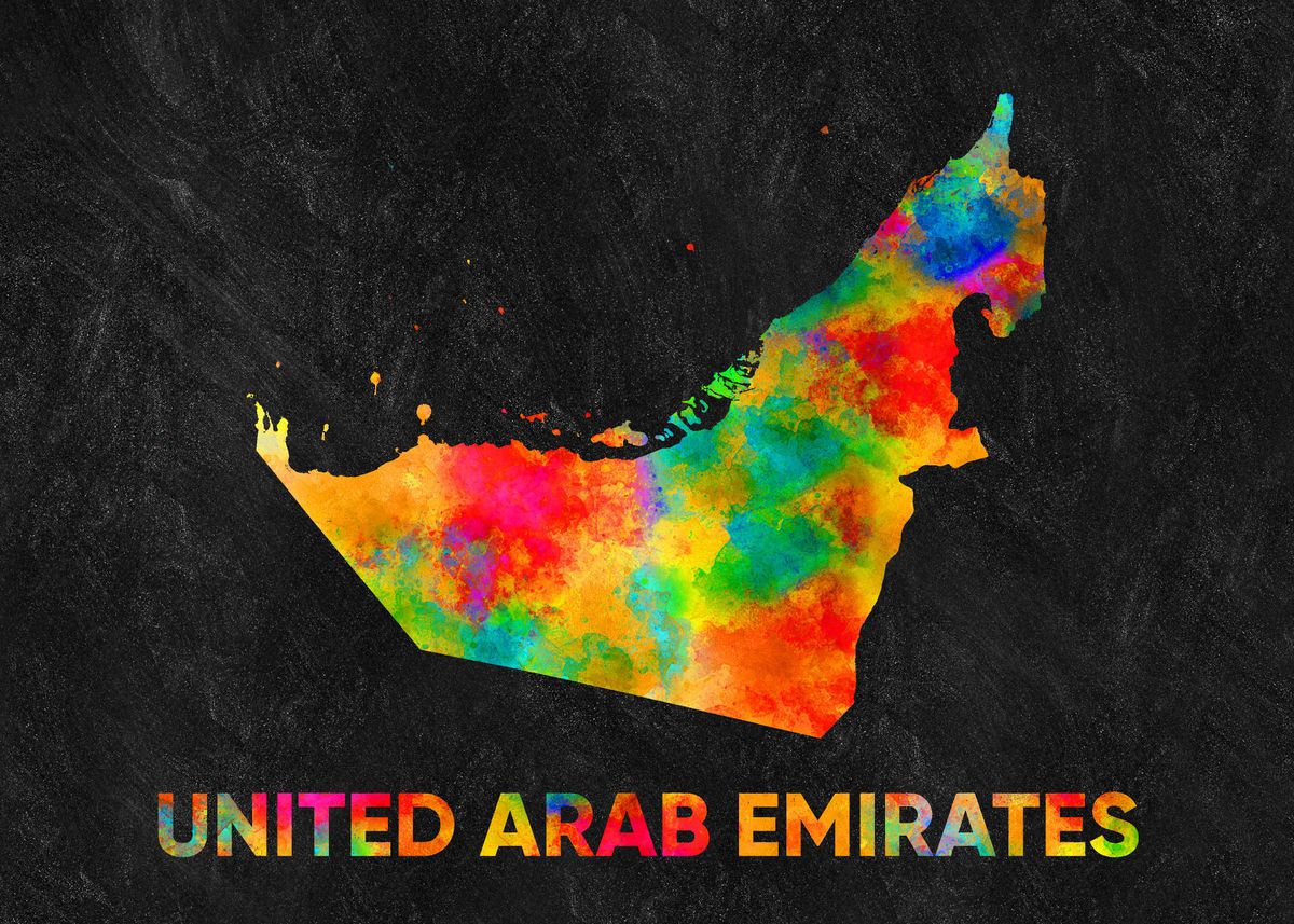 'united arab emirates' Poster by SplashDesign | Displate