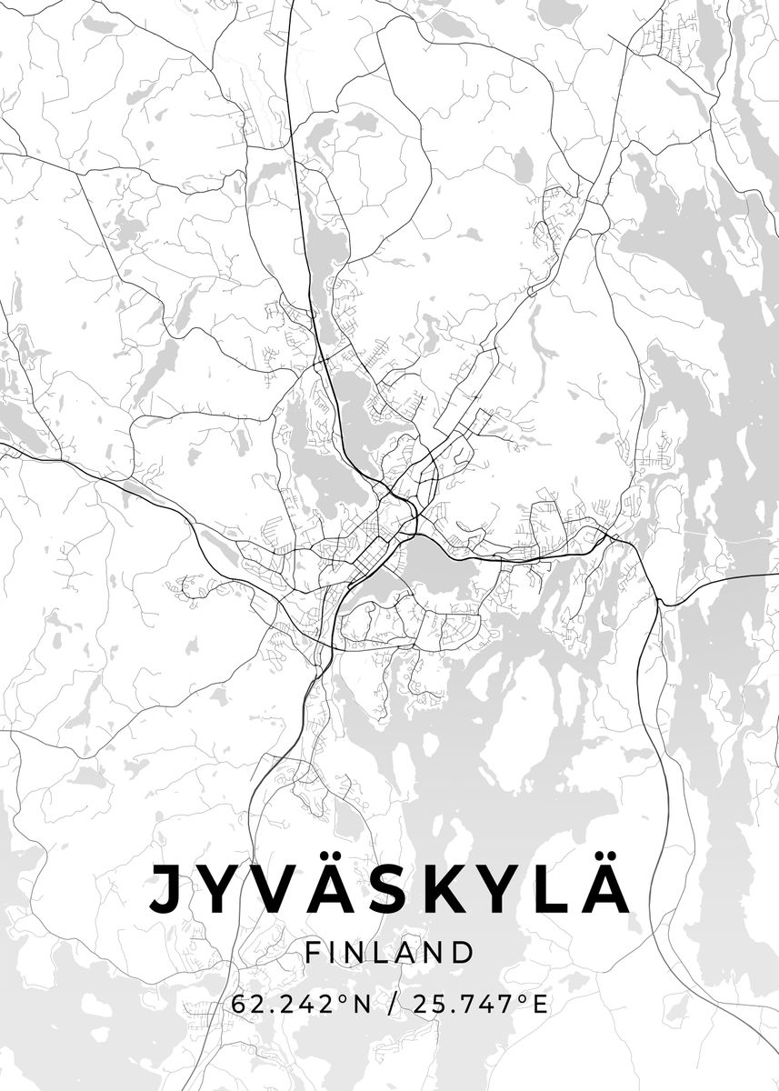 'Jyvaskyla Finland' Poster, picture, metal print, paint by Conceptual ...