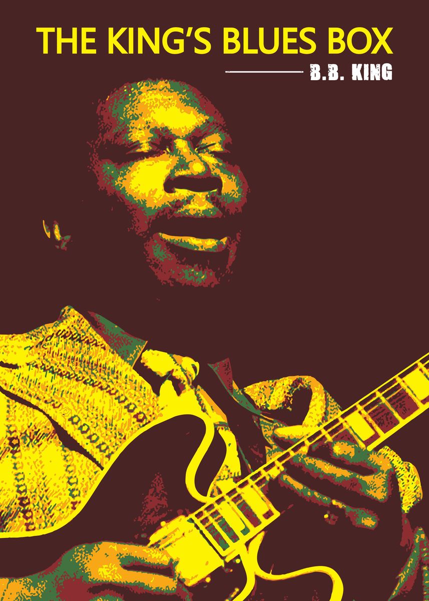 'B B King v6 Pop Art' Poster, picture, metal print, paint by taurungka ...