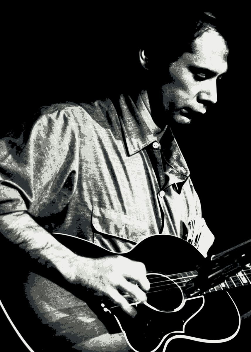 'John Fahey' Poster, picture, metal print, paint by Josh B | Displate