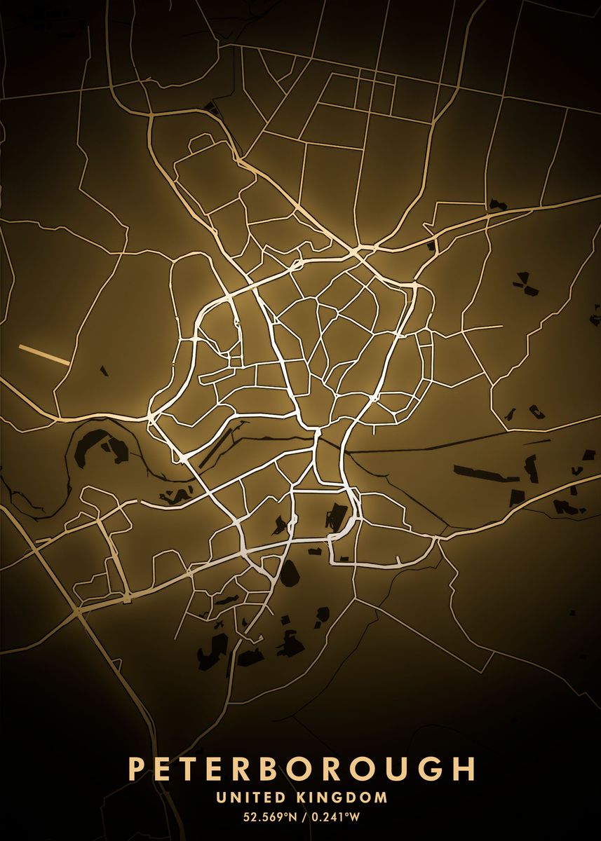 'Peterborough England' Poster by Merah Djoeang | Displate