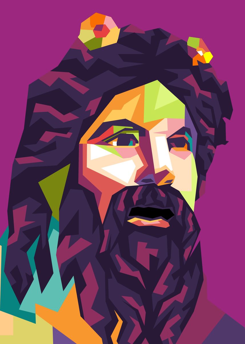 'Zeus mitology Pop art ' Poster, picture, metal print, paint by Ar dani ...