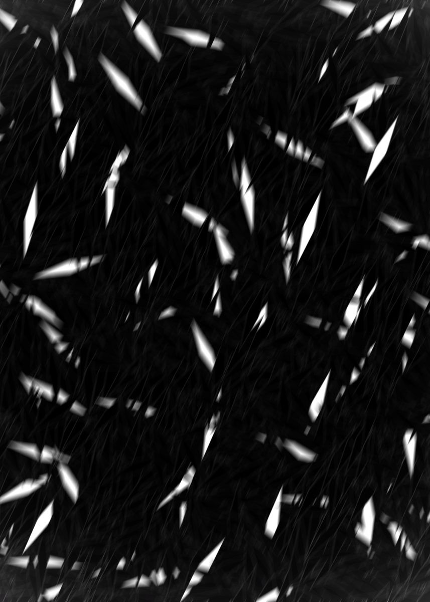 'Splitter Pattern Black ' Poster, picture, metal print, paint by ...