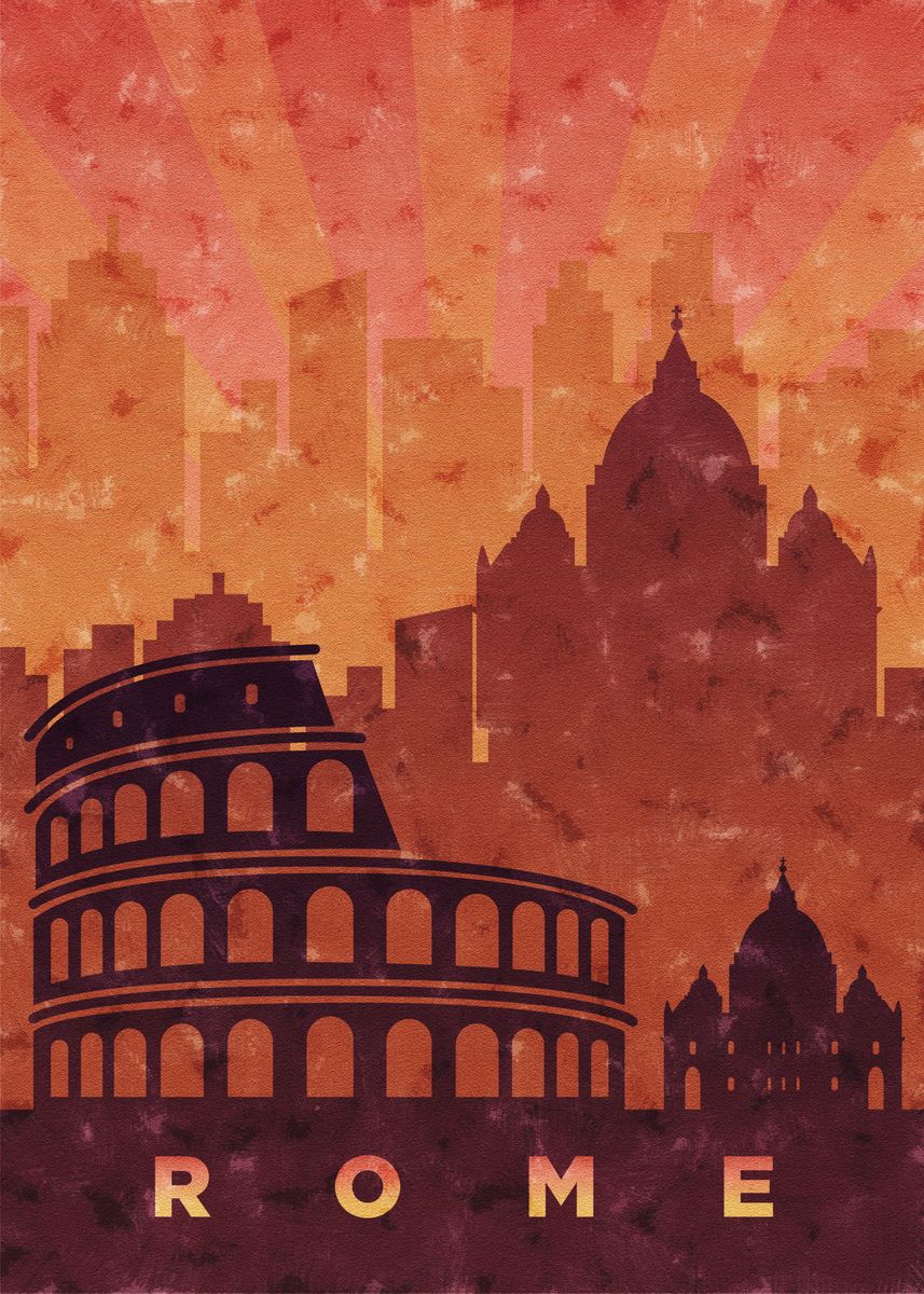 'Rome' Poster by Kunyah | Displate