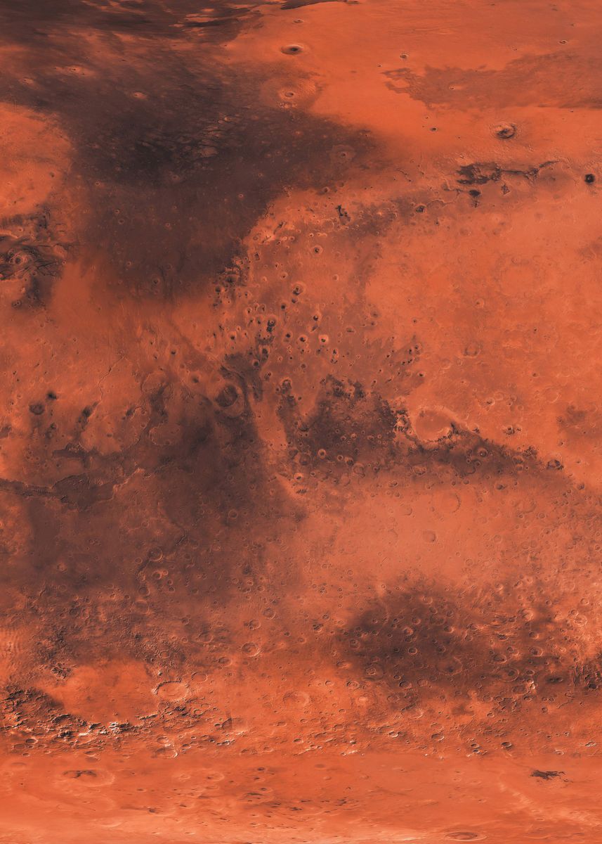 'Planet surface Mars' Poster, picture, metal print, paint by Synthwave ...