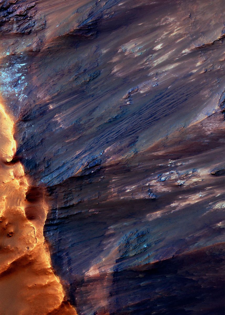 'Planet surface Mars' Poster, picture, metal print, paint by Synthwave ...