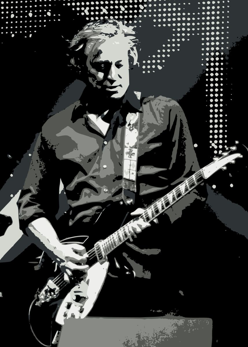 'Peter Buck' Poster, picture, metal print, paint by Josh B | Displate