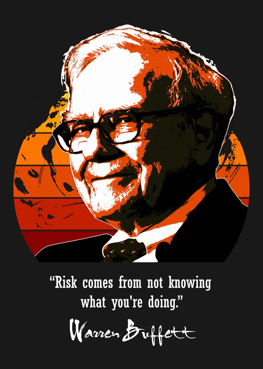 'Warren Buffett' Poster, picture, metal print, paint by NGUYEN DINH ...