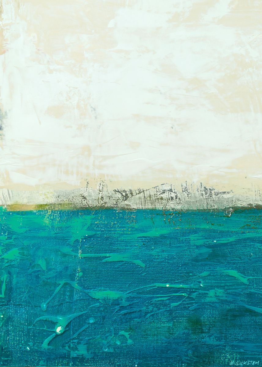 'abstract scape 14b' Poster, picture, metal print, paint by Filippo B ...