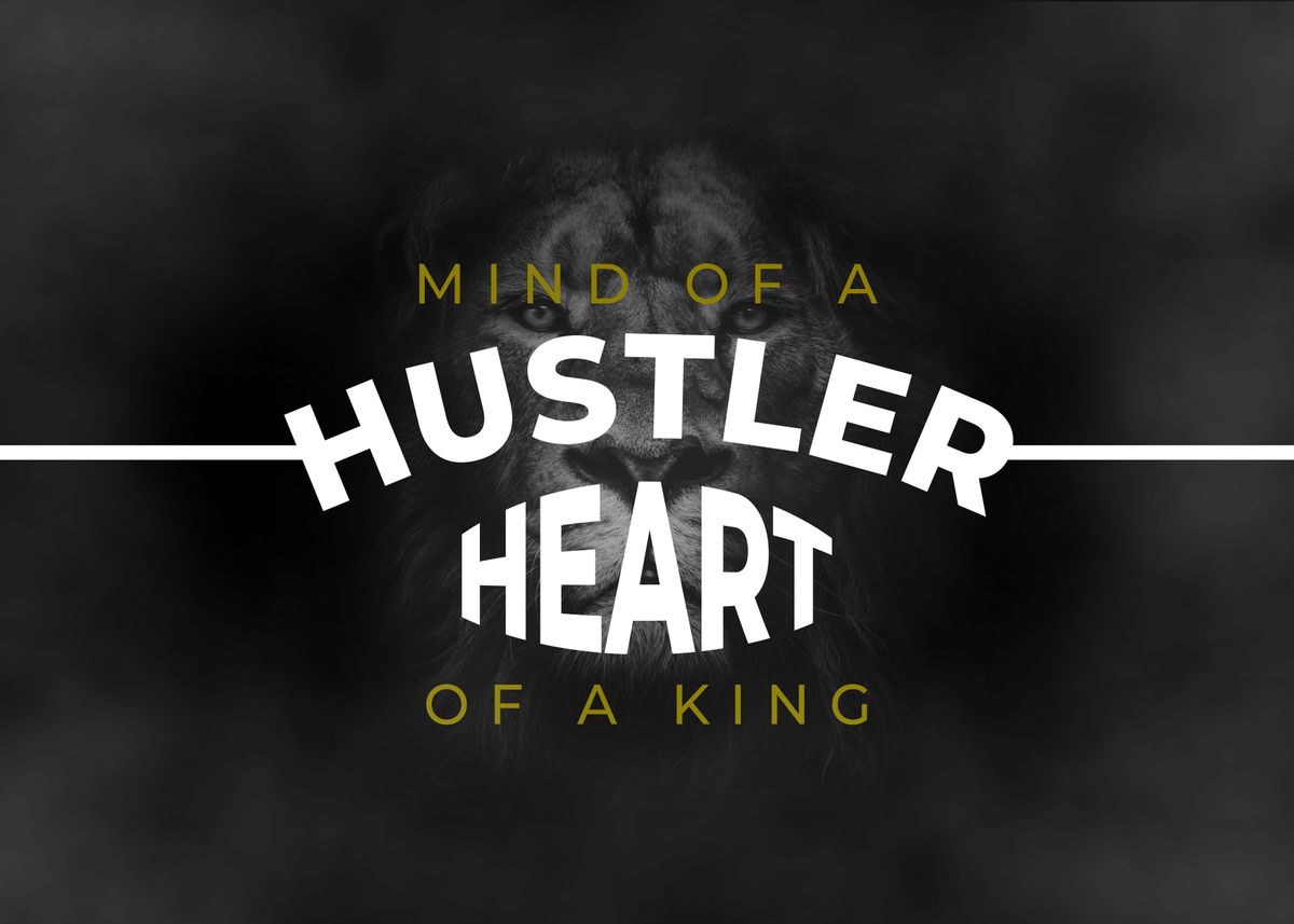 'Mind of a Hustler ' Poster by Five Senses Art | Displate
