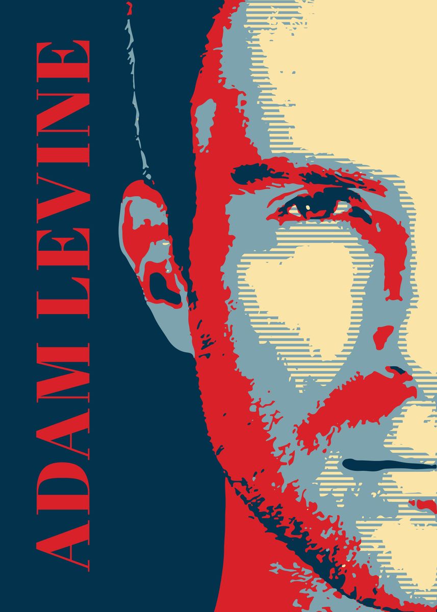 'Adam Levine' Poster, picture, metal print, paint by Yanz Studio | Displate
