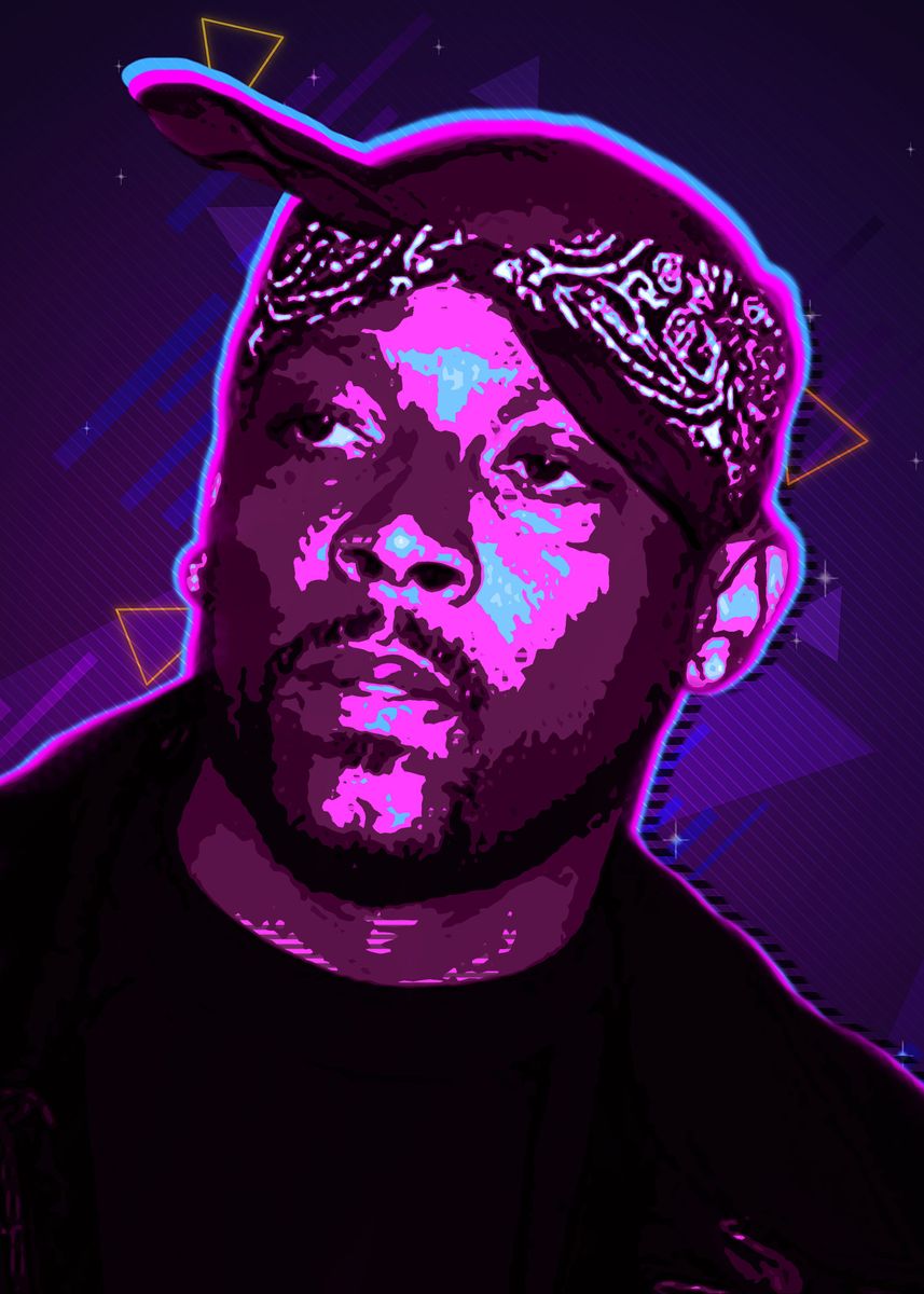 'Nate Dogg' Poster, picture, metal print, paint by DK Artwork | Displate