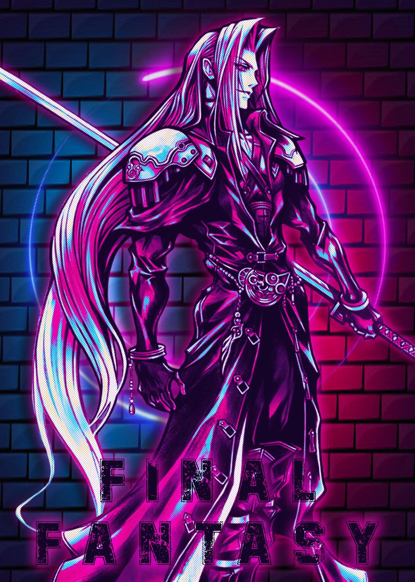 'Final Fantasy' Poster by Introv Art | Displate