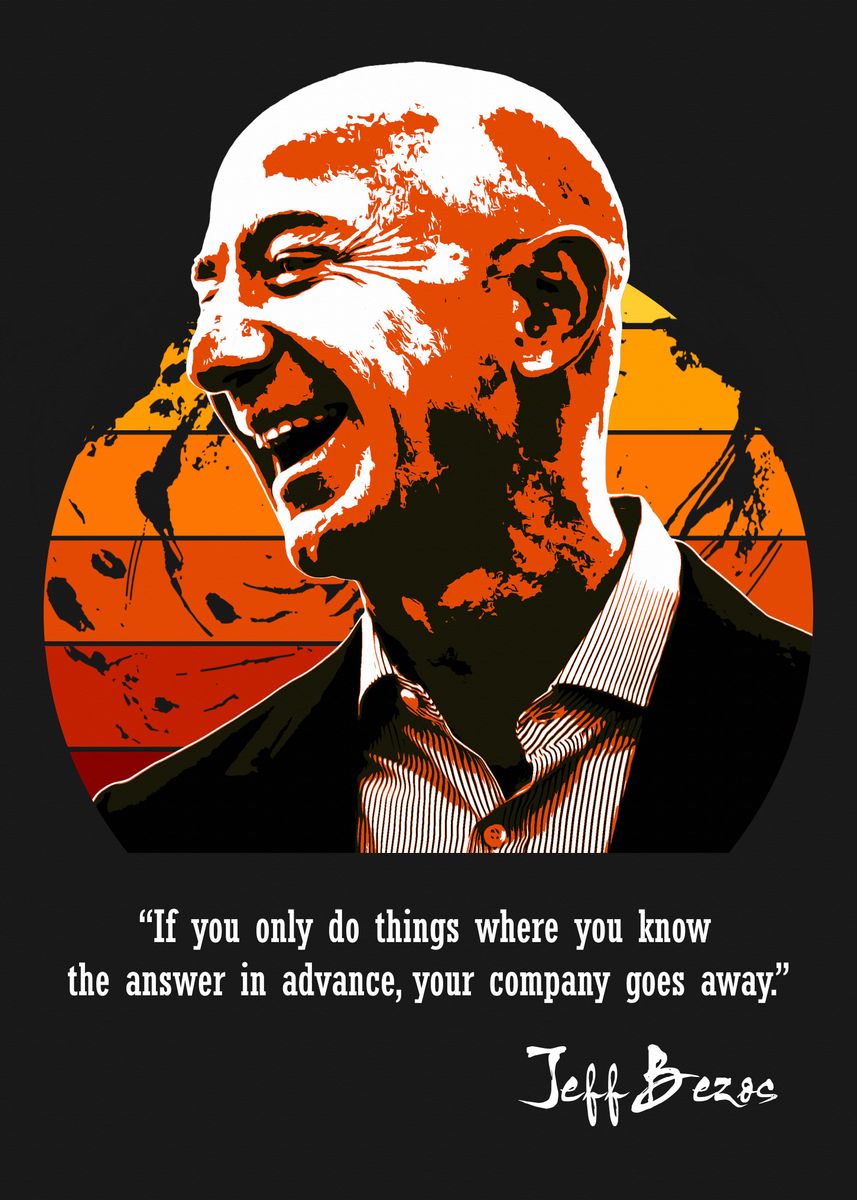 'Jeff Bezos' Poster by NGUYEN DINH LONG | Displate