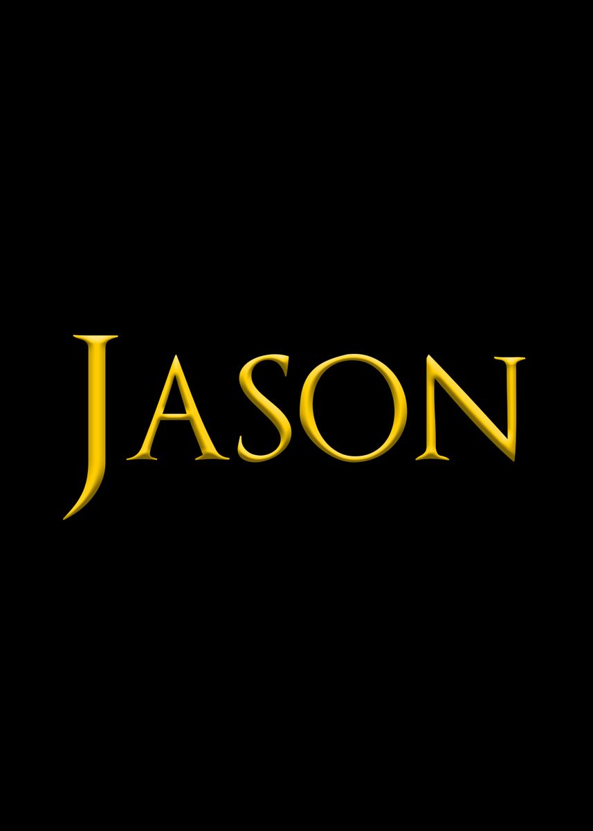 'Jason Yellow On Black' Poster, picture, metal print, paint by Art ...