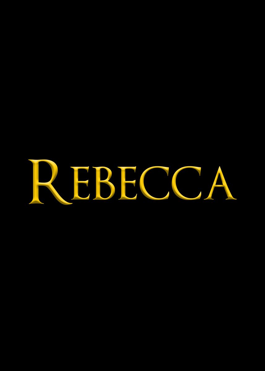 'Rebecca Yellow On Black' Poster, picture, metal print, paint by Art ...