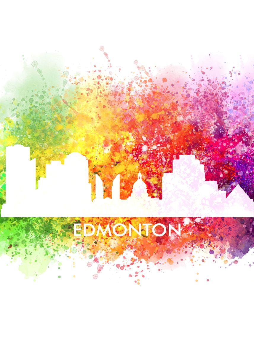 'Edmonton canada landscape' Poster, picture, metal print, paint by ...