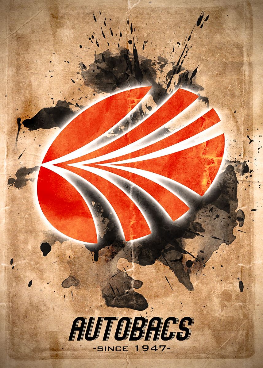 'Autobacs' Poster, picture, metal print, paint by CarsWorld GE | Displate