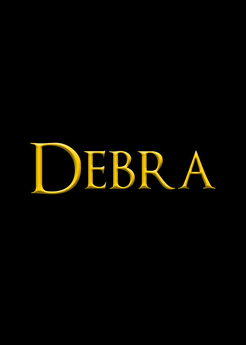 'Debra Yellow On Black' Poster, picture, metal print, paint by Art ...