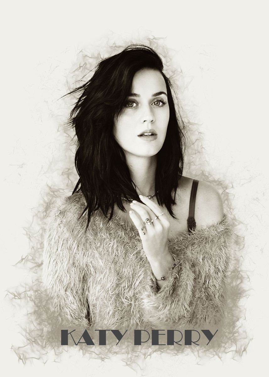 'Katy Perry' Poster, picture, metal print, paint by Mobilunik | Displate