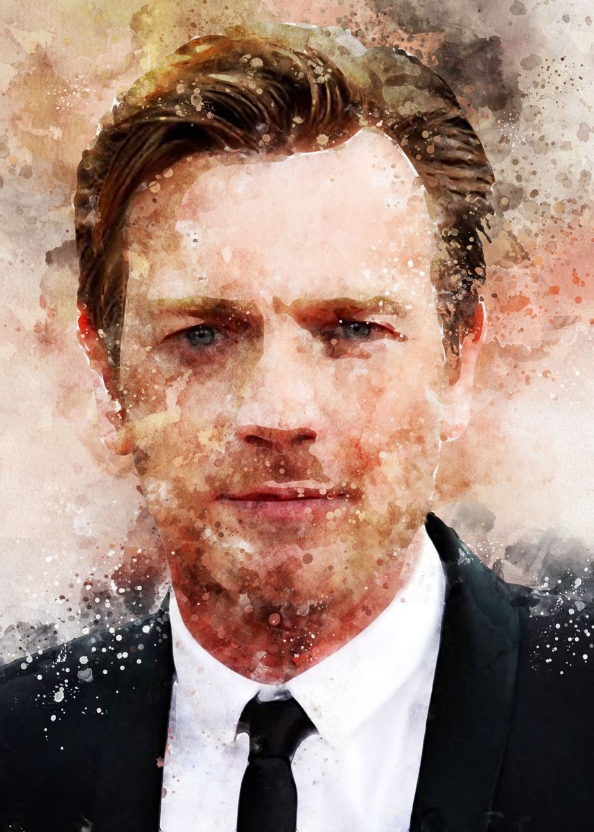 'Ewan Mcgregor' Poster, picture, metal print, paint by Alex Mann | Displate