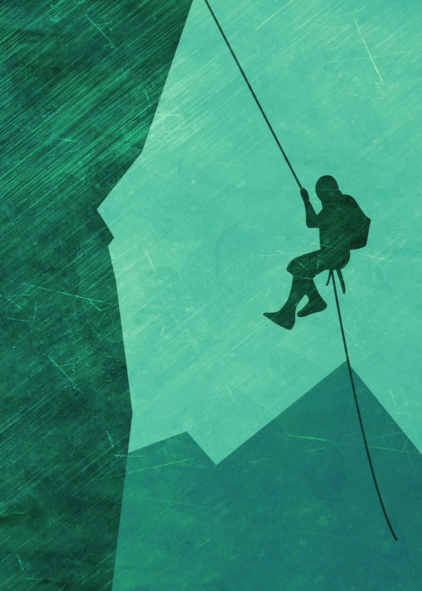 'ROCK CLIMBING ABSTRACT' Poster by PosterWorld | Displate