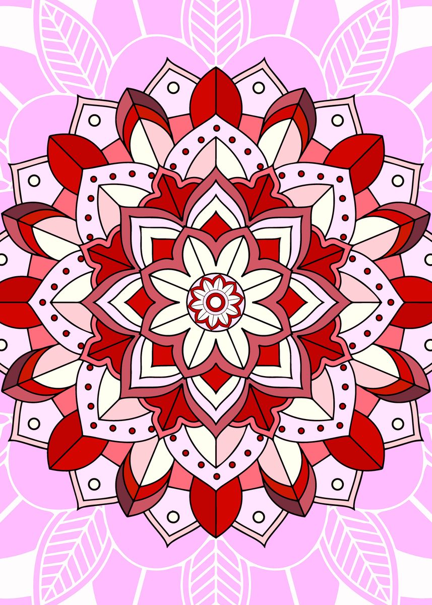 'The flower design artwork' Poster by SALOX | Displate