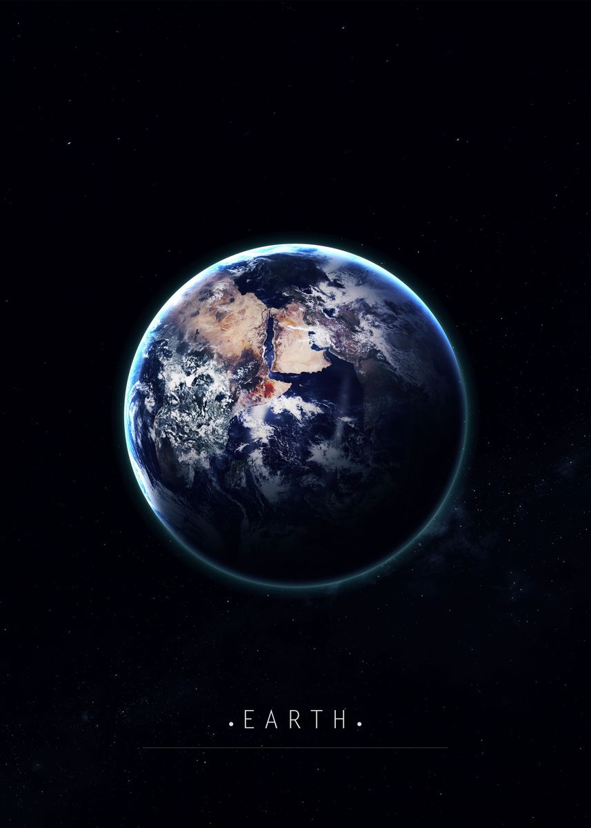 'Earth' Poster, picture, metal print, paint by Cosmologic Vii | Displate