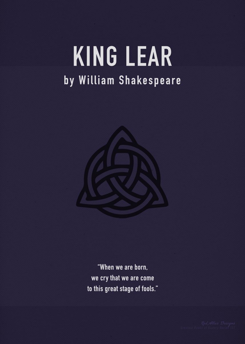 'King Lear by Shakespeare' Poster by Design Turnpike | Displate