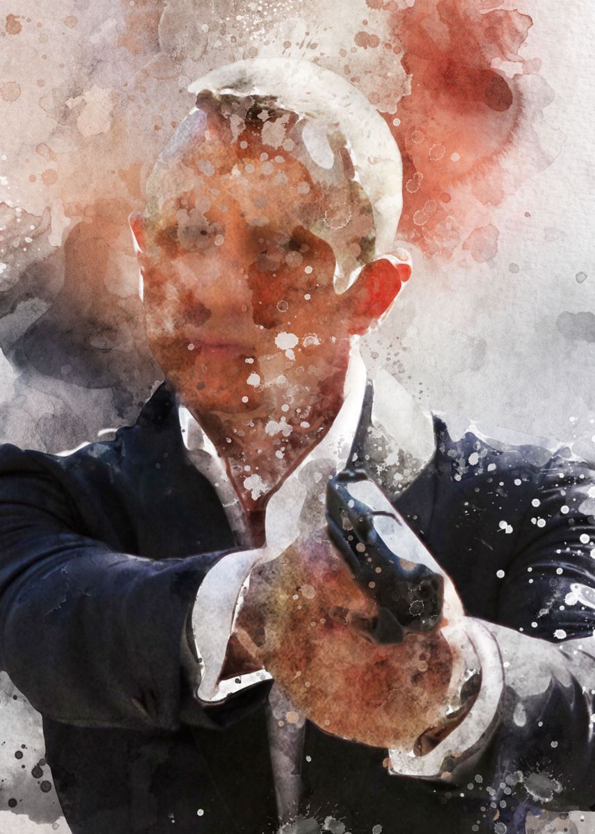 'Daniel Craig' Poster by Alex Mann | Displate