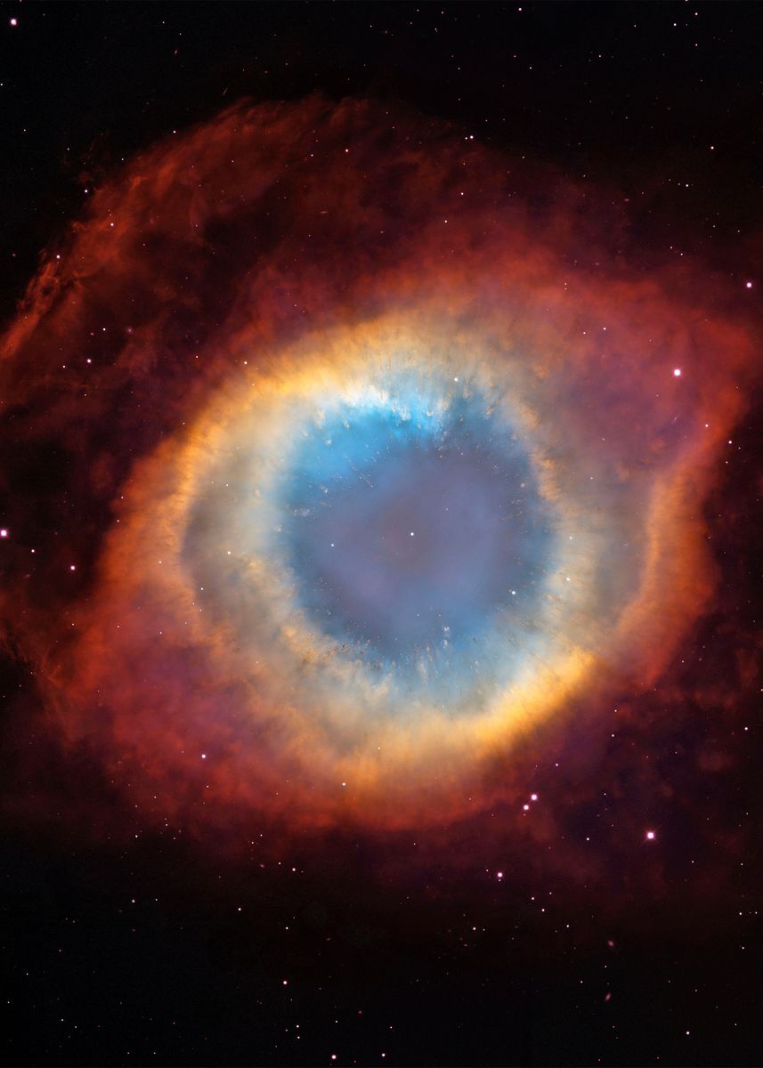 'Helix Nebula NGC 7293' Poster, picture, metal print, paint by ...