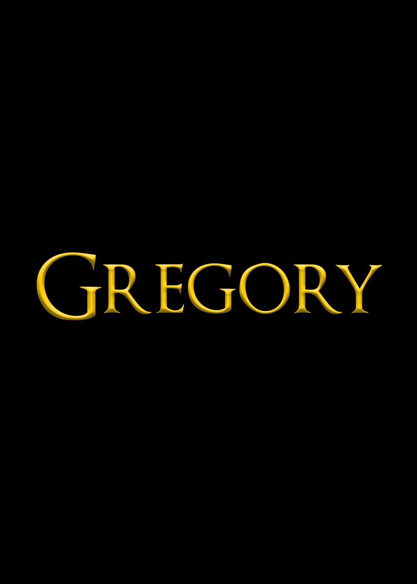 'Gregory Yellow On Black' Poster, picture, metal print, paint by Art ...