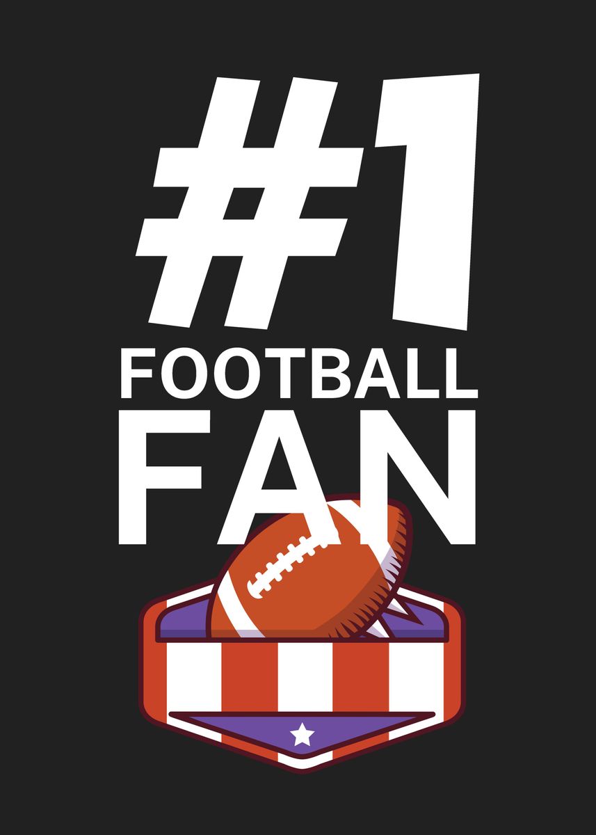 'American Football Fan' Poster by maxdesign | Displate