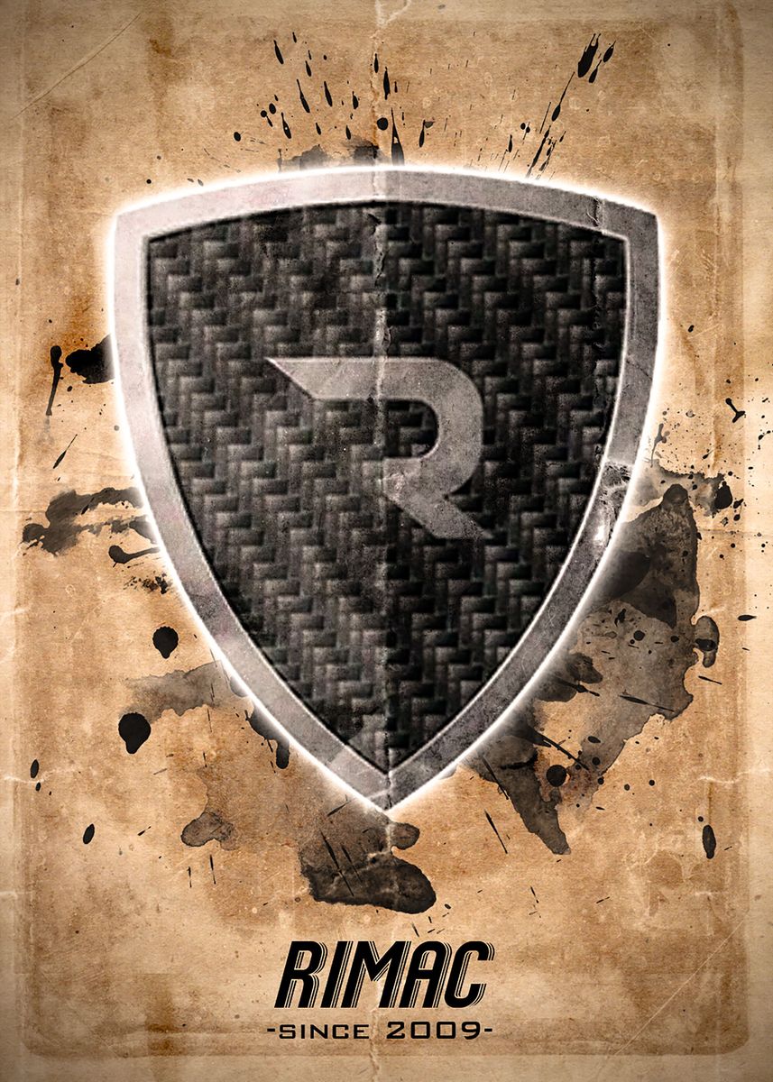 'Rimac' Poster, picture, metal print, paint by CarsWorld GE | Displate