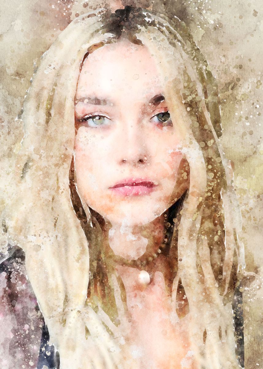 'Florence Pugh' Poster by Alex Mann | Displate