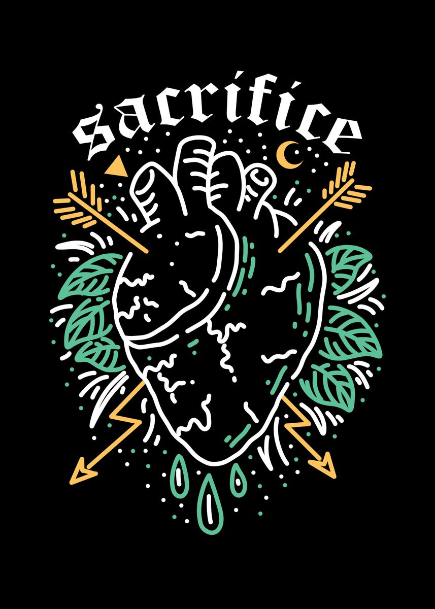 'sacrifice' Poster by doni pacoceng | Displate
