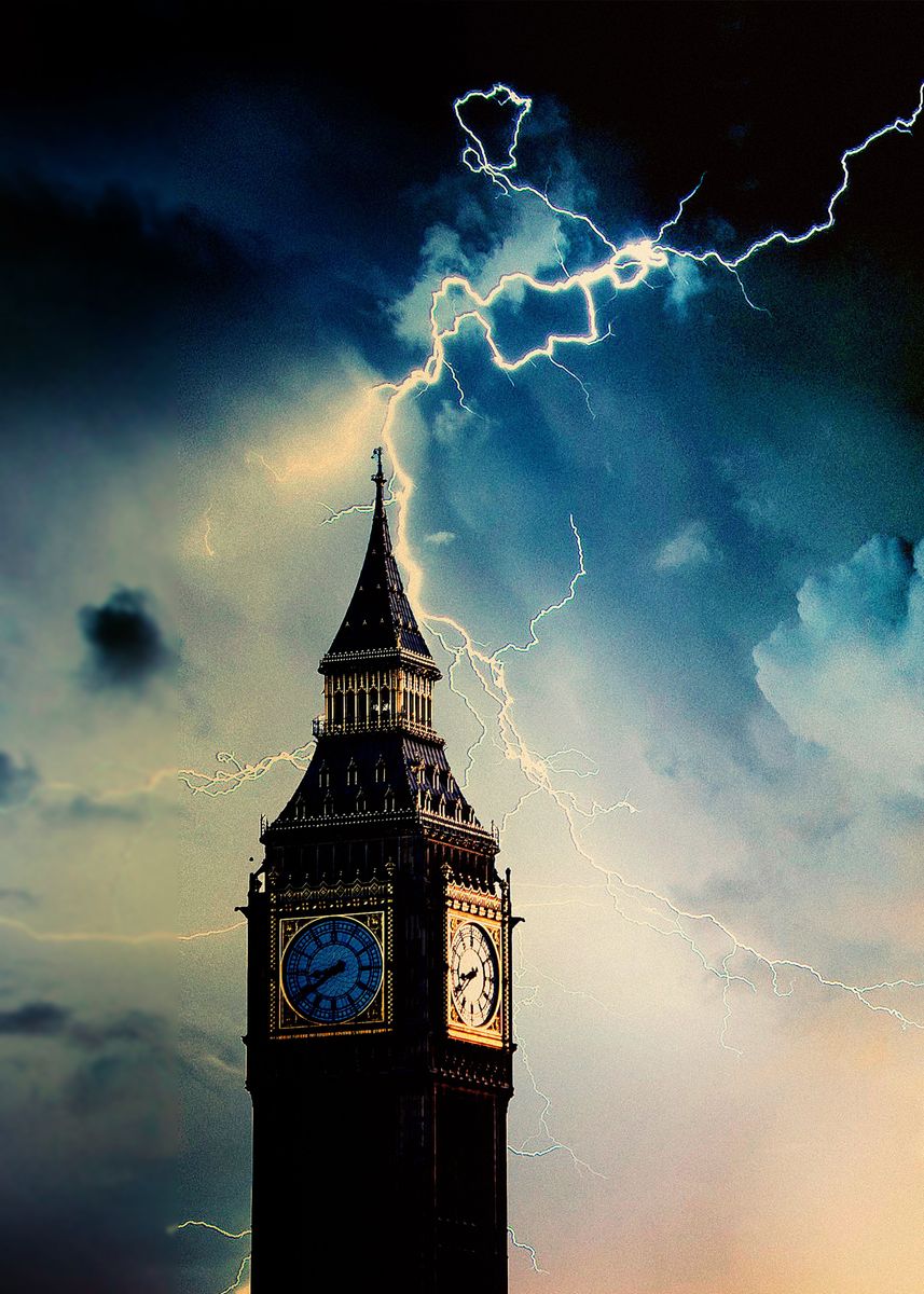 'London storm' Poster, picture, metal print, paint by PANDAS IN CHINA ...