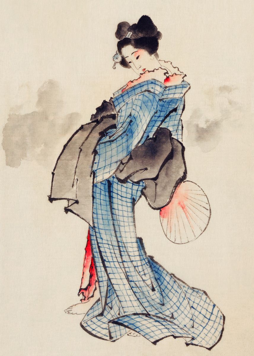 'Japanese Woman' Poster by tony4urban | Displate