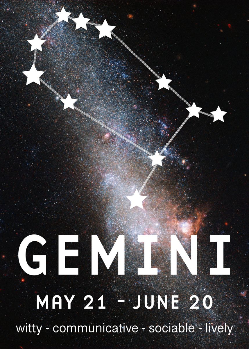 ' the sign of the twins' Poster by luigi diamanti | Displate