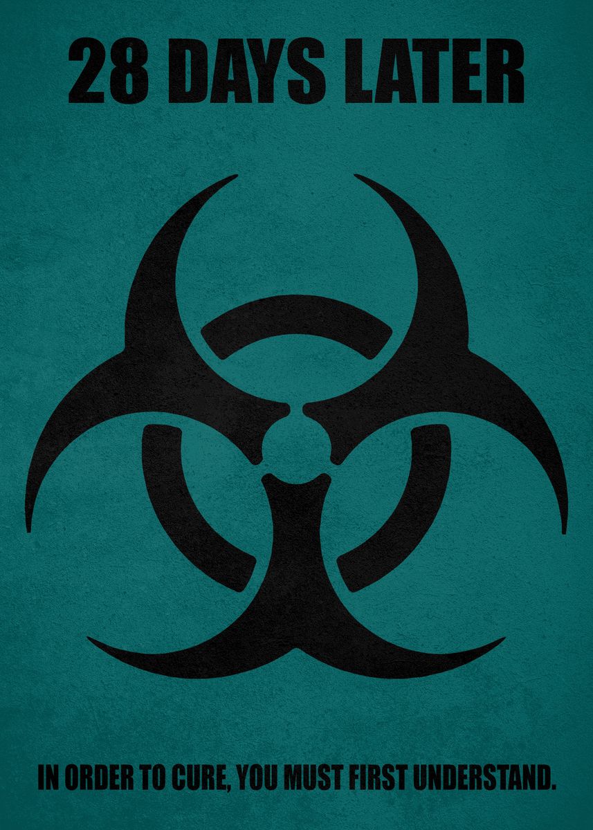 '28 Days Later' Poster, picture, metal print, paint by Graphix | Displate