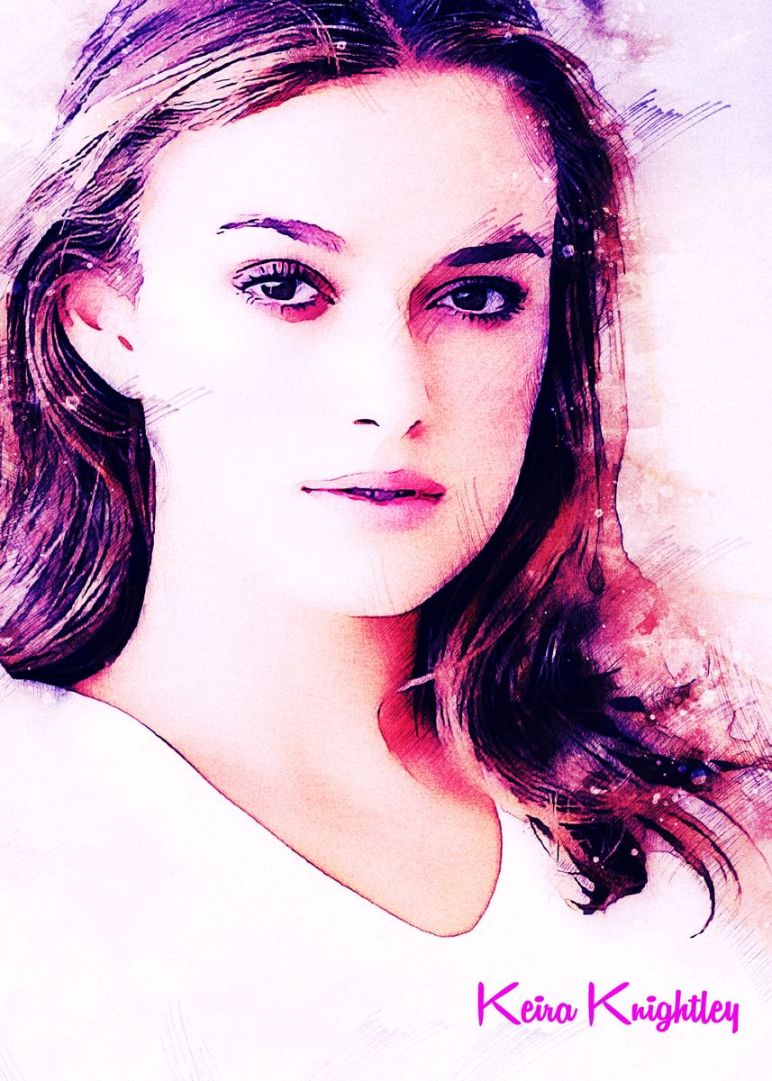 'Keira Knightley' Poster, picture, metal print, paint by neo bianca007 ...