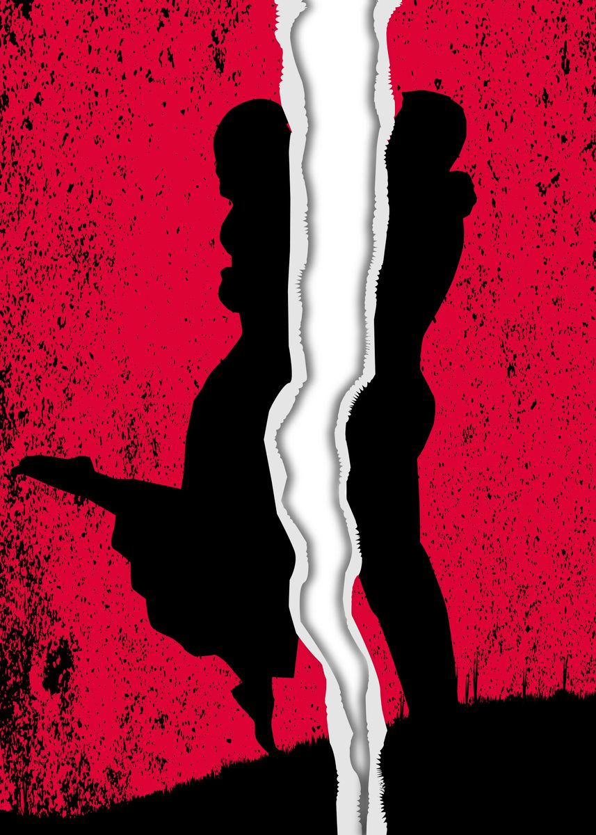 'Splitting Up' Poster, picture, metal print, paint by HomeStead Digital ...