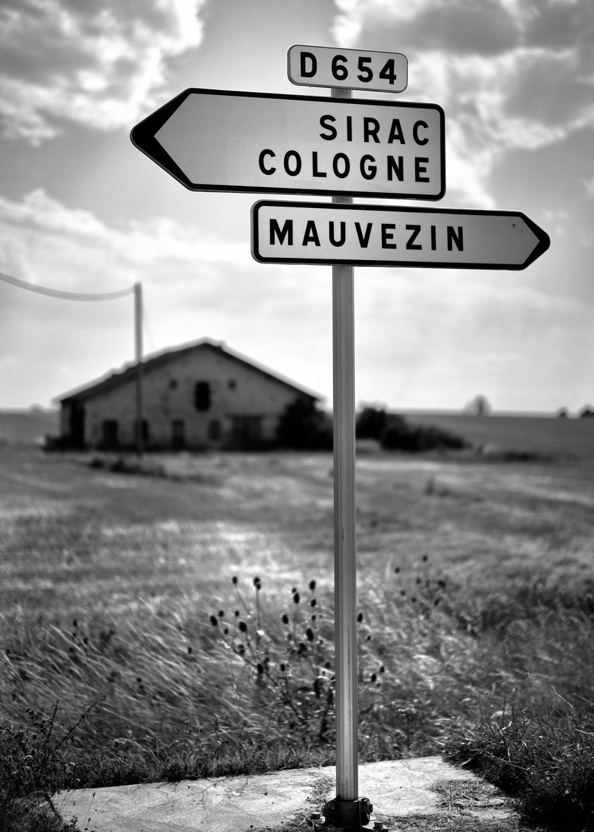 'France country sign road' Poster, picture, metal print, paint by ...