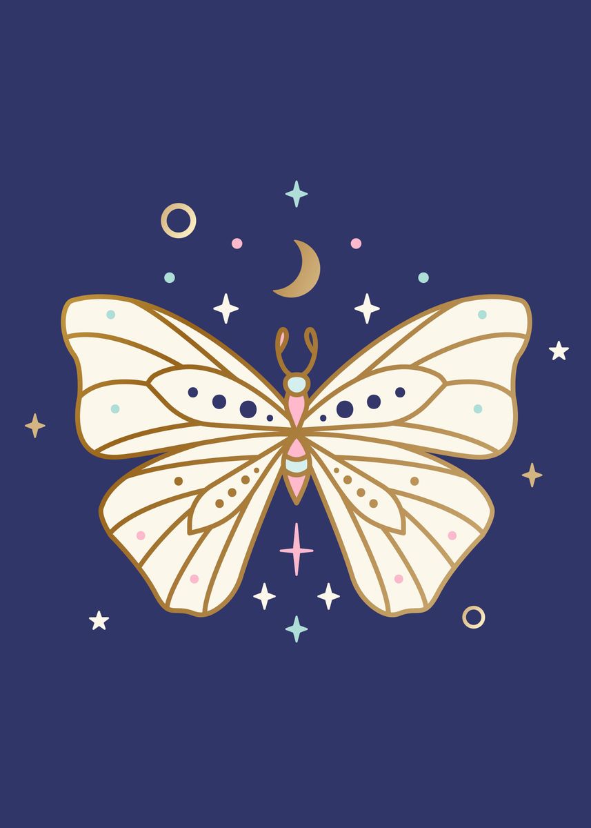 'Magic Butterfly' Poster, picture, metal print, paint by showmemars ...