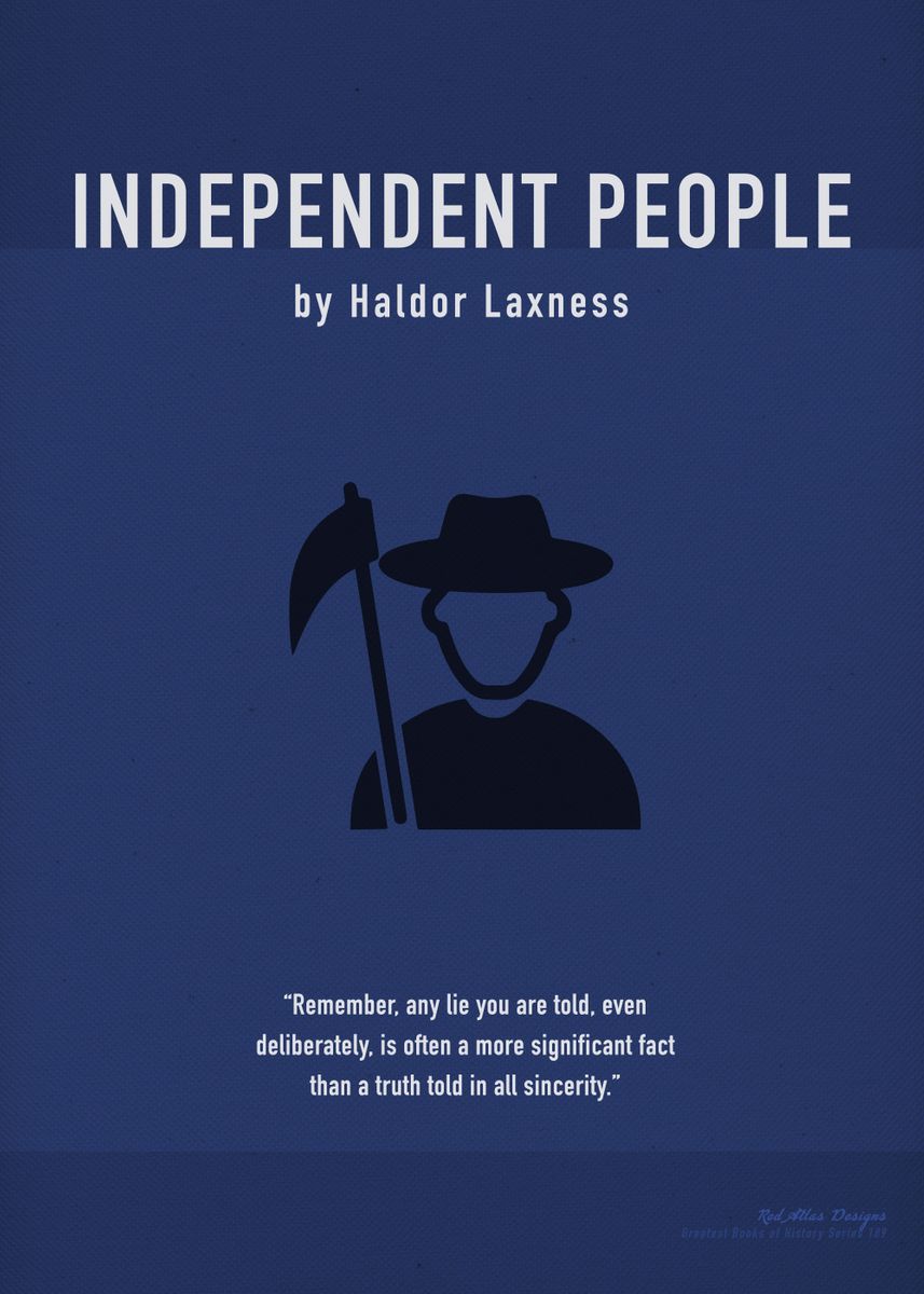 'Independent People Book' Poster, picture, metal print, paint by Design ...