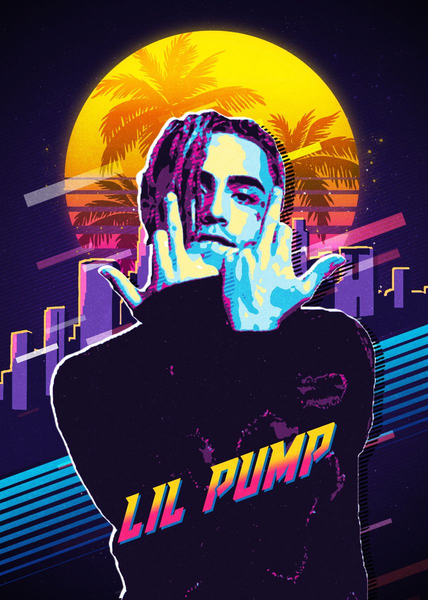 'LIL PUMP' Poster, picture, metal print, paint by Most Popular Cult ...