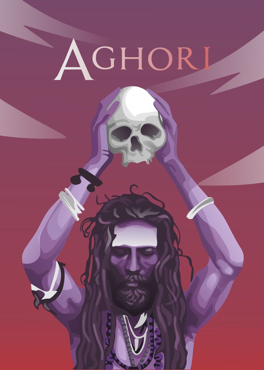 'Aghori Shadu Poster' Poster, picture, metal print, paint by Muhammad ...
