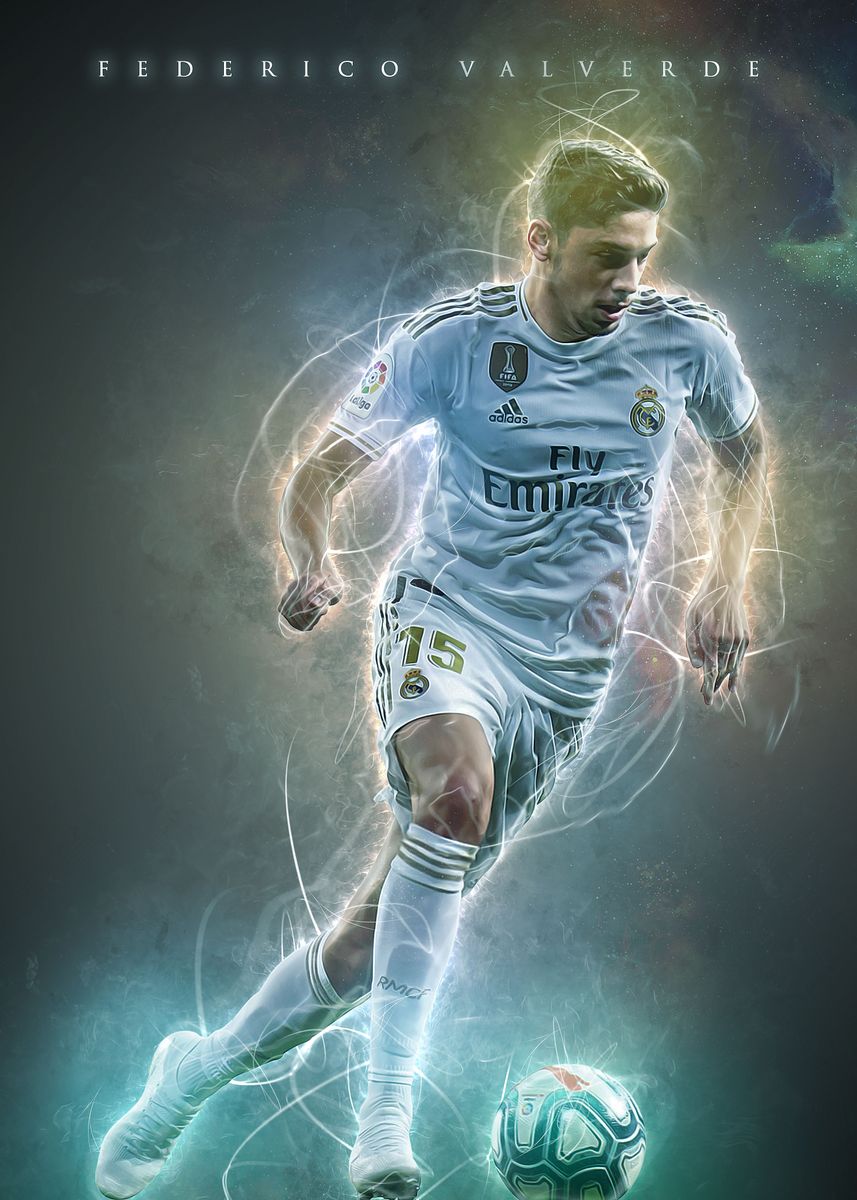 'Federico Valverde' Poster, picture, metal print, paint by The Sulung ...